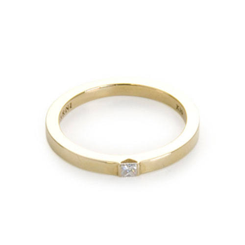 GARNI - K10YG Square Dia Ring | Tempt